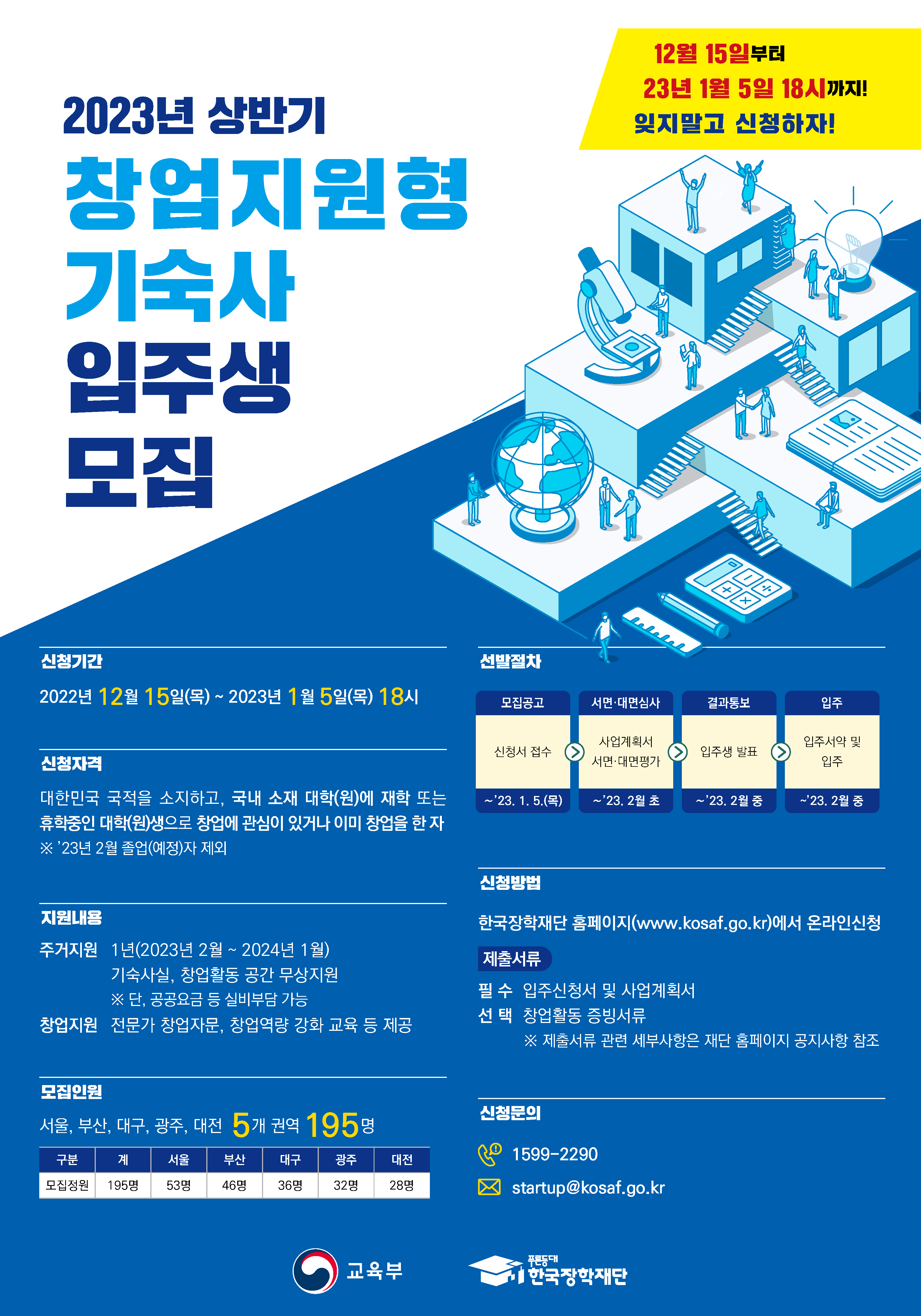 [한국장학재단] 2023년 한국장학재단 창업지원형 기숙사 입주생 모집 안내 – 임상간호대학원