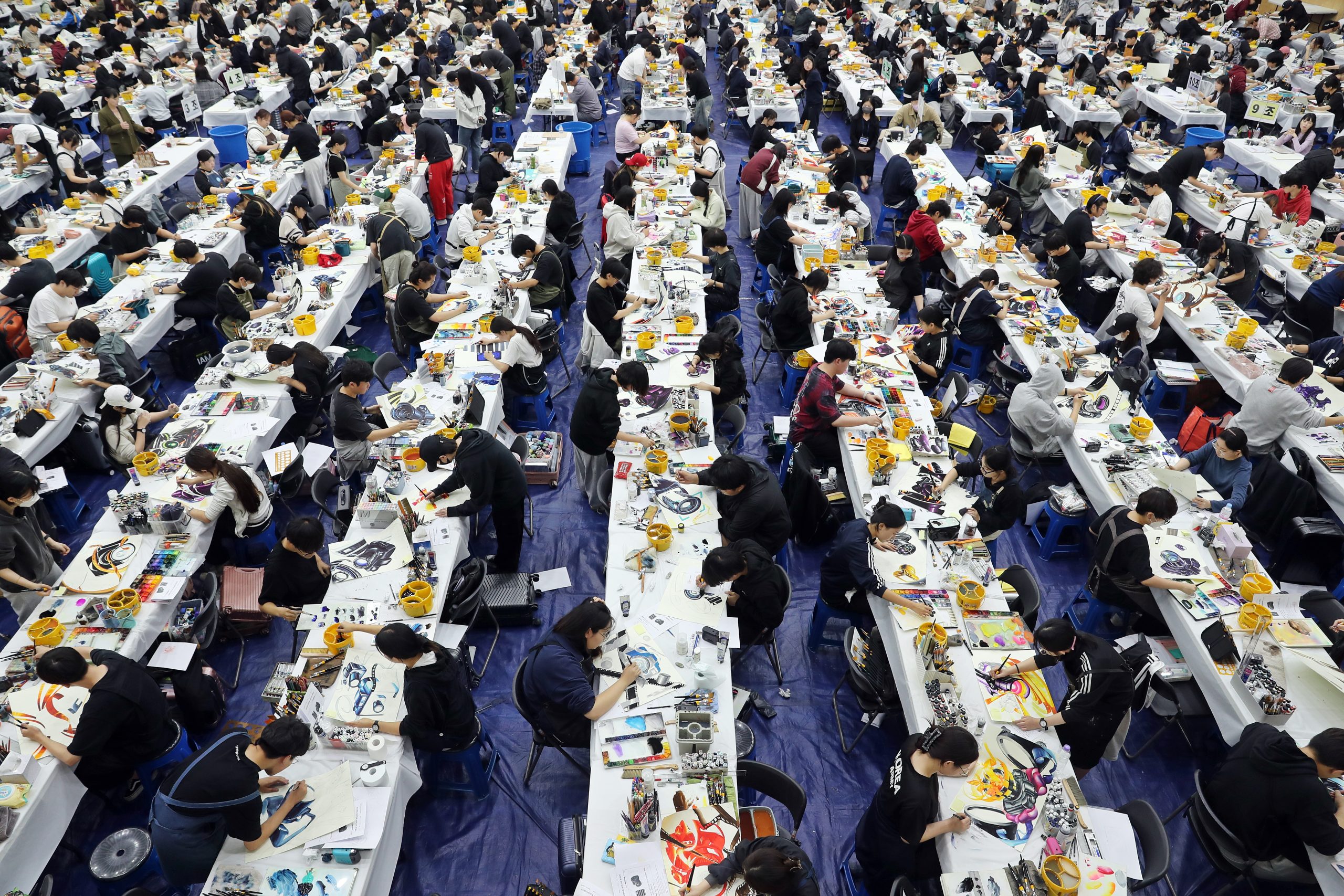 “图片” 竞争激烈的美术专业考试。。。艺术设计系自招技能考试现场一瞥 – 国际教育院